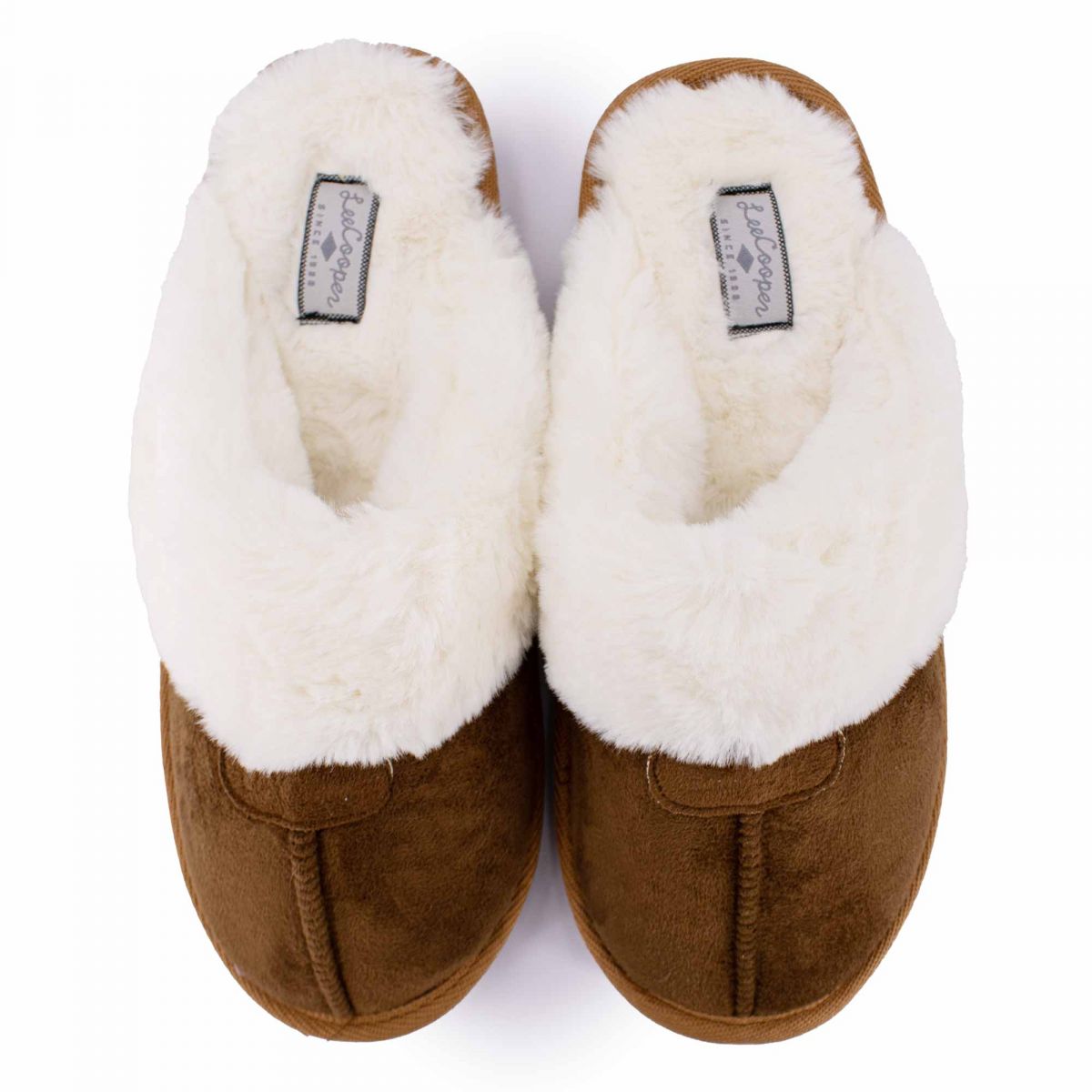 Chaussons fourrés confort écusson logo Cara Femme LEE COOPER à prix