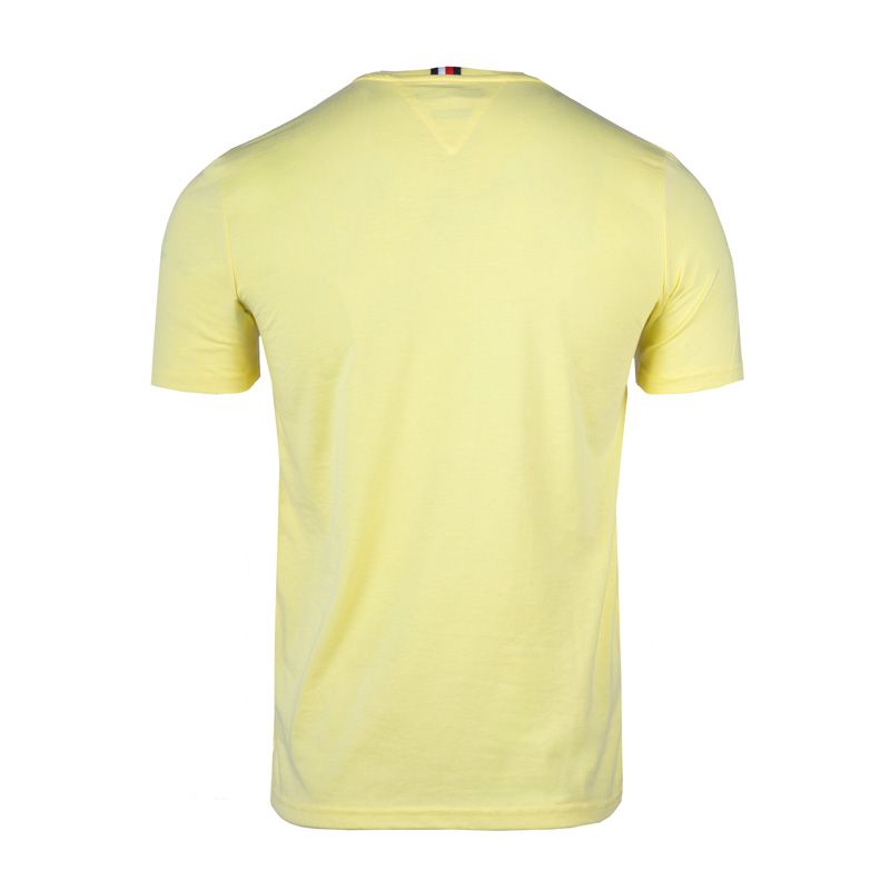 Tee shirt coupe droite basique avec petit logo brodé Homme TOMMY